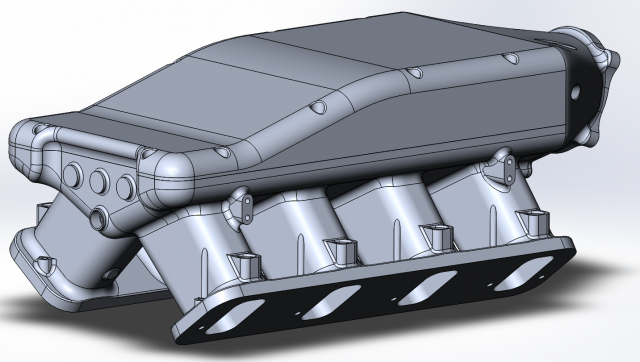 Intake manifold for GM LS3 engine – Anatoly Soloviov